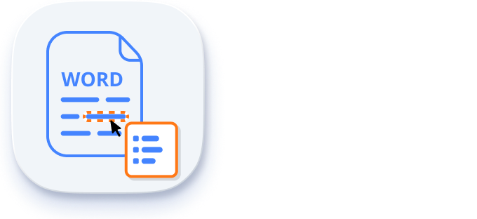Context menu in Angular Word Processor.