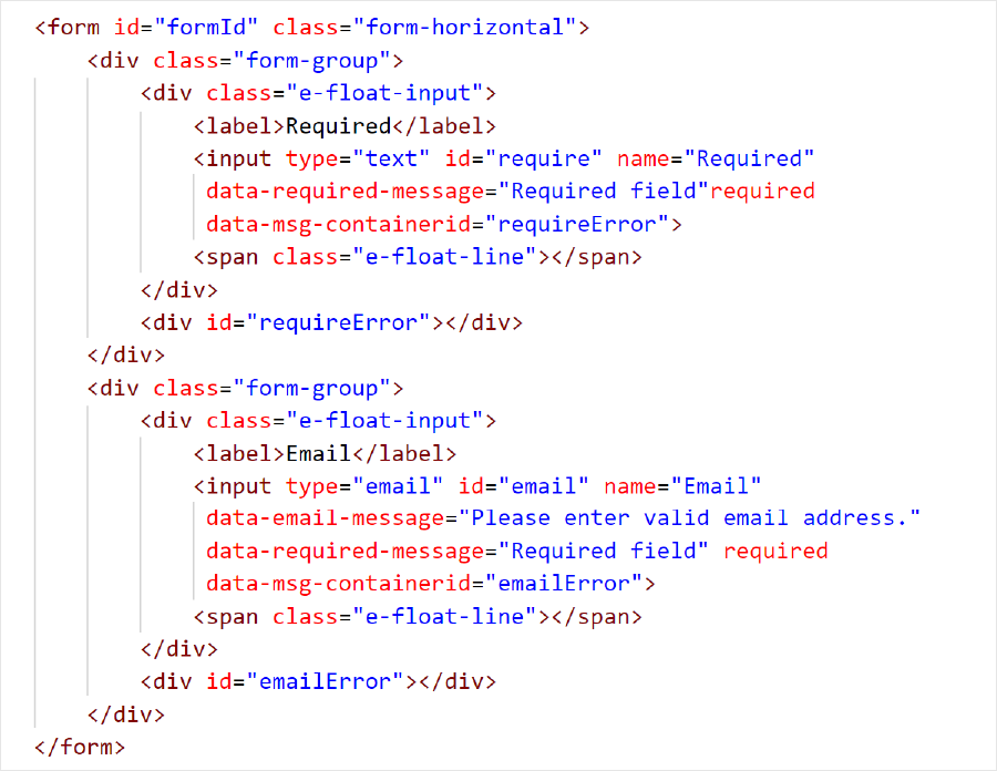 Angular Form Validation Reactive Forms Syncfusion