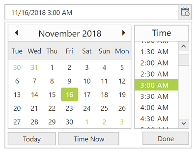 Change the first day of the week