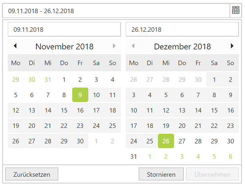 Aspnet Web Forms Daterangepicker Control Syncfusion