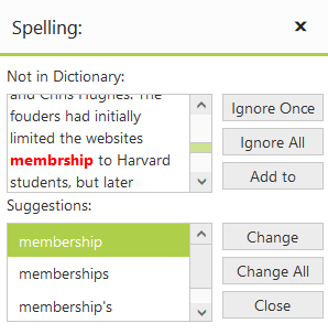 ASP.NET Web Forms SpellChecker Control | Syncfusion
