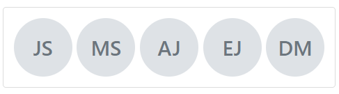 ASP.NET Core initials avatar.