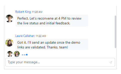 ASP.NET Core Chat UI Control | Syncfusion