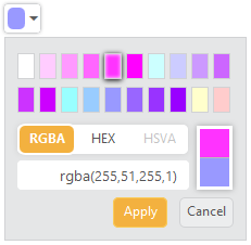 ASP.NET Core (jQuery) Color Picker Control | Syncfusion