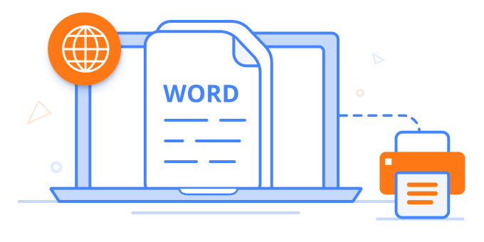 Print document using ASP.NET MVC Word Processor.