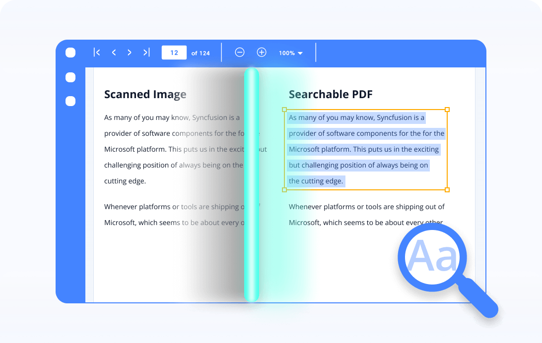 OCR PDF in C# | .NET OCR Library | Syncfusion