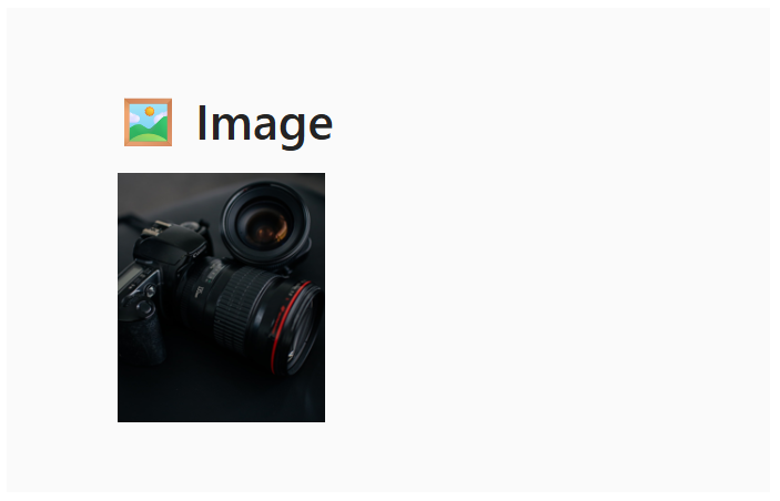 JavaScript Block editor with Image