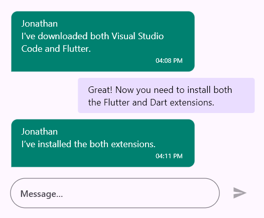 Flutter Chat | Material chat widget | Syncfusion