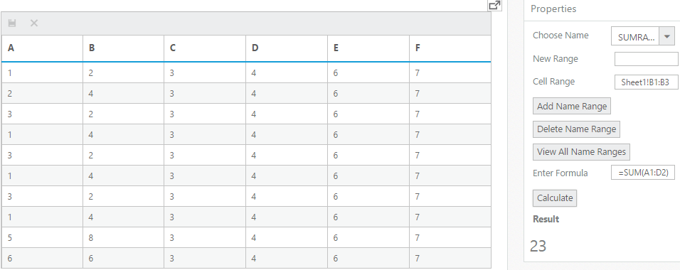 Calculation Engine for jQuery | Syncfusion