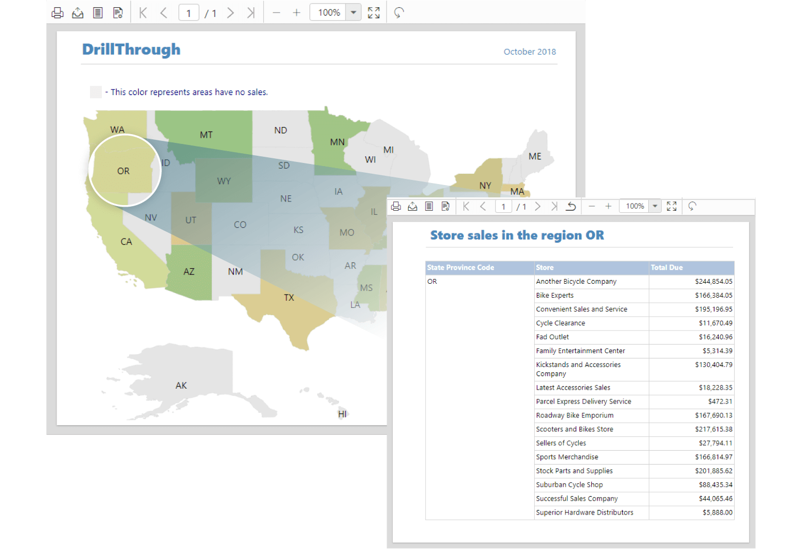 Html5 Jquery Report Viewer Reporting Tool Syncfusion