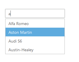 JSP Autocomplete TextBox Control | Syncfusion
