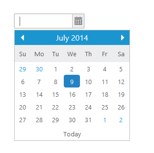 JSP DatePicker Control - Responsive Calendar Picker | Syncfusion