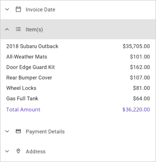 .NET MAUI Accordion | Custom Animation | Accordion Panels | Syncfusion