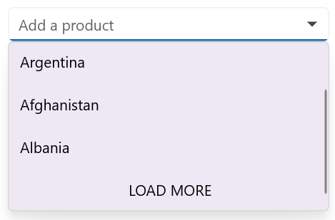 .NET MAUI ComboBox | Editable ComboBox | Syncfusion