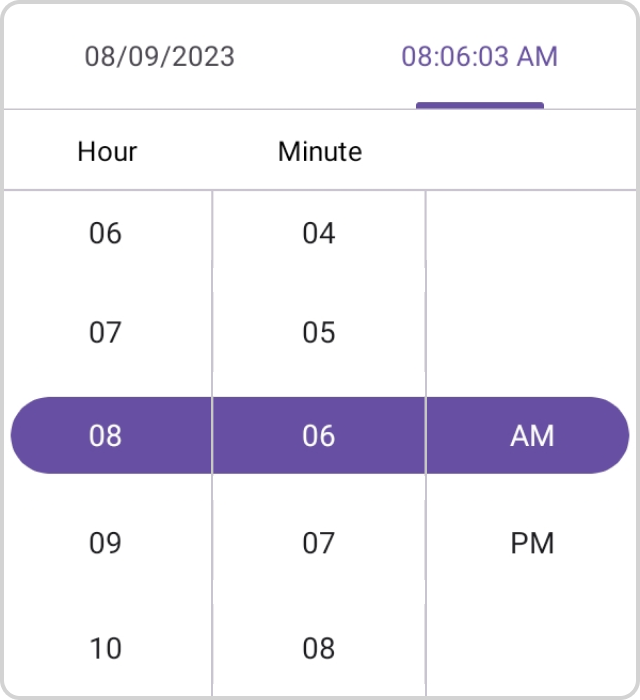 .NET MAUI Date Time Picker | Simplify Date Time Selection | Syncfusion®