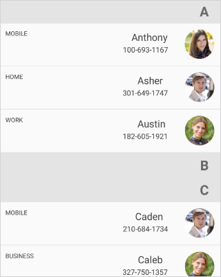 .NET MAUI ListView | Horizontal or Custom Virtual List | Syncfusion