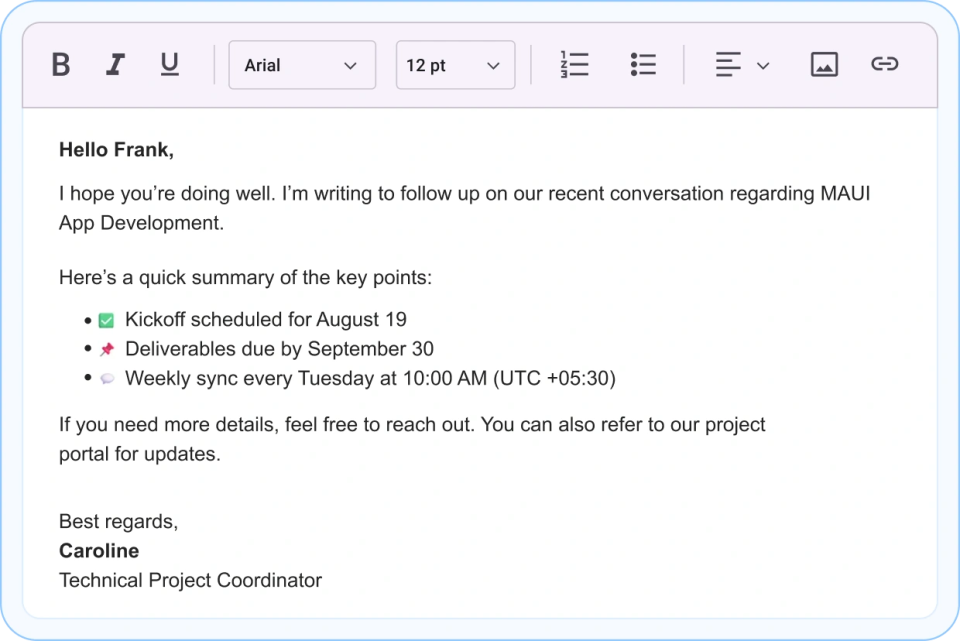 .NET MAUI Rich Text Editor | WYSIWYG Editor | Syncfusion®