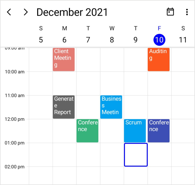 .NET MAUI Scheduler | Schedule and Manage events | Syncfusion