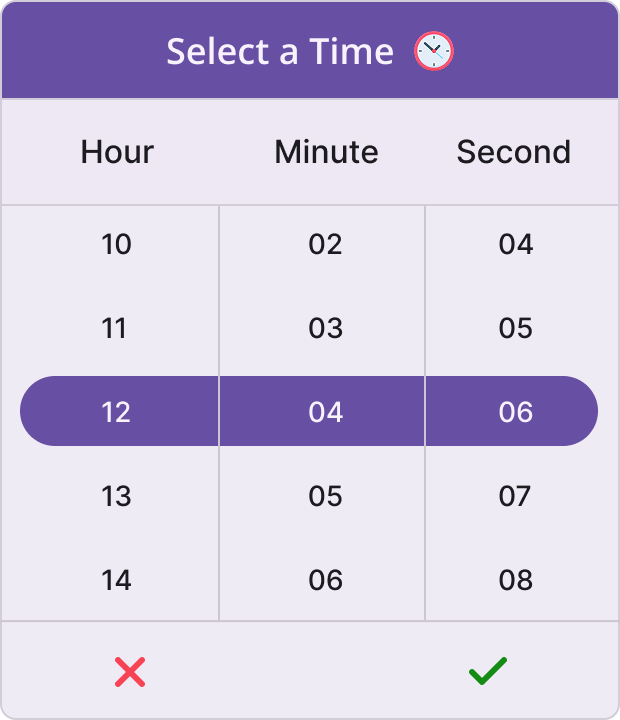.NET MAUI Time Picker | Interactive Time Picker Control | Syncfusion®
