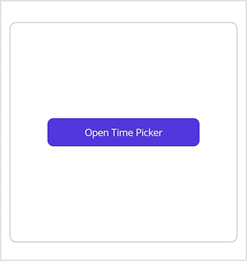 .NET MAUI Time Picker | Interactive Time Picker Control | Syncfusion®