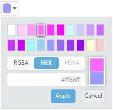 PHP Color Picker Control | Syncfusion