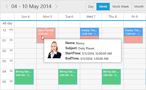 Scheduler Control for PHP | Event Calendar | Syncfusion