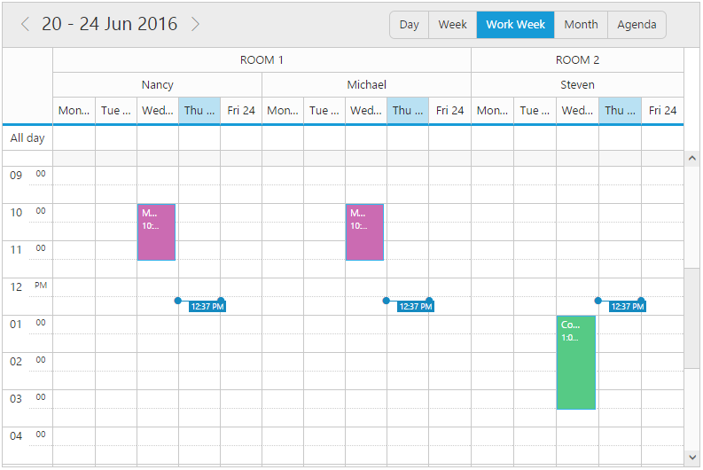 Scheduler Control for PHP | Event Calendar | Syncfusion