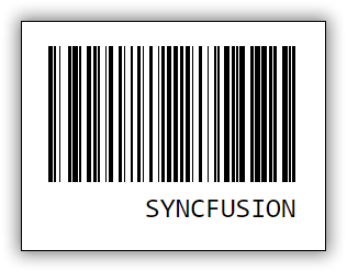 Text aligned botton in React Barcode