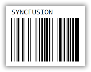 Text aligned top in React Barcode
