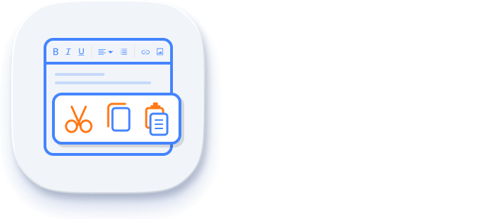 React Rich Text Editor with clipboard operations.