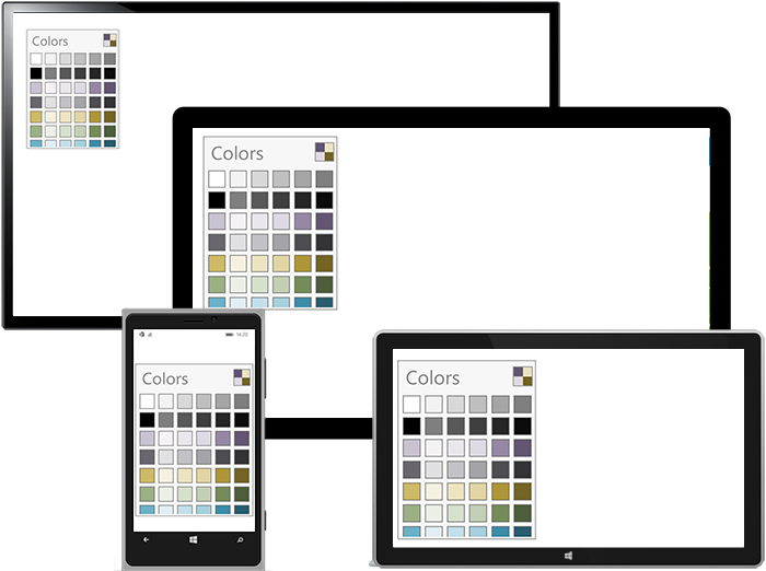 Uwp Color Palette Control Syncfusion