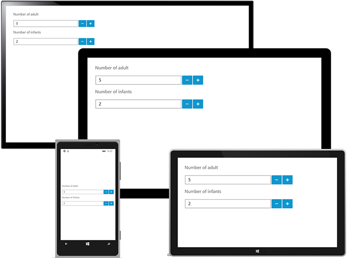 UWP NumericUpDown | Syncfusion