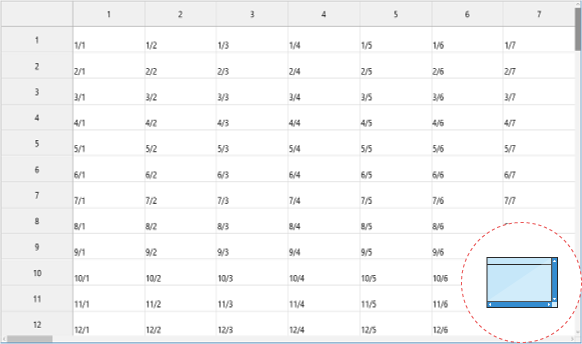 UWP Grid Control | UWP Virtual Grid | Syncfusion