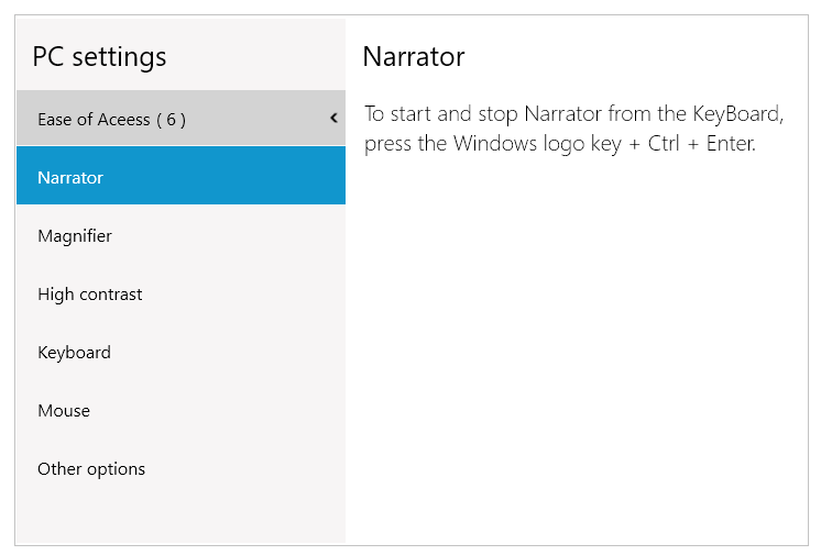 UWP Tree Navigator Control | Syncfusion