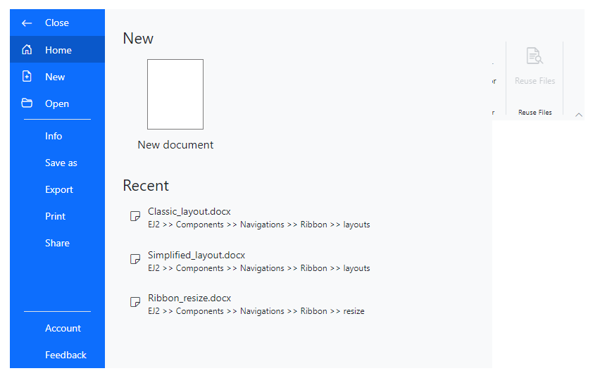 Vue Ribbon Component | Syncfusion