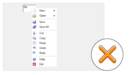 WinForms ContextMenuStrip | Context Menu | Syncfusion