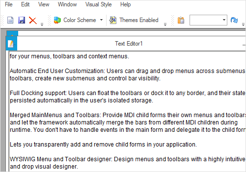 Windows Forms Menu Bar Control | MenuStrip | Syncfusion