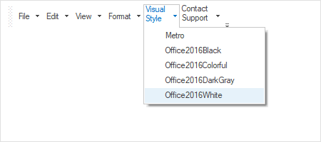Windows Forms Menu Bar Control | MenuStrip | Syncfusion