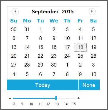 Advanced Month Calendar Control for Windows Forms | Syncfusion