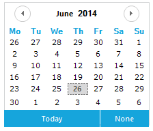 Advanced Month Calendar Control for Windows Forms | Syncfusion