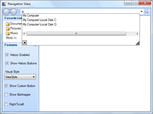 WinForms Breadcrumb Navigation Control | Syncfusion