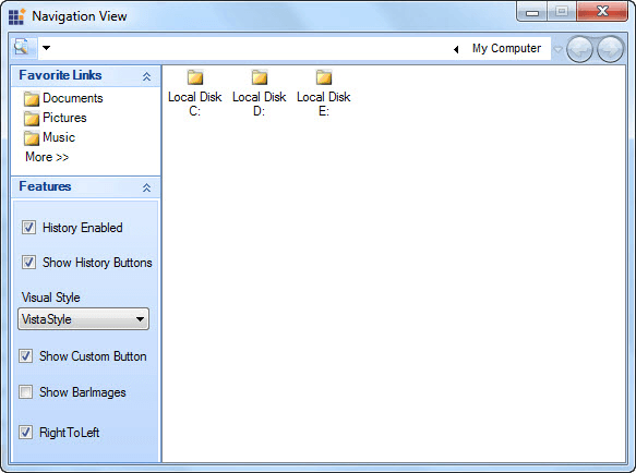 WinForms Breadcrumb Navigation Control | Syncfusion