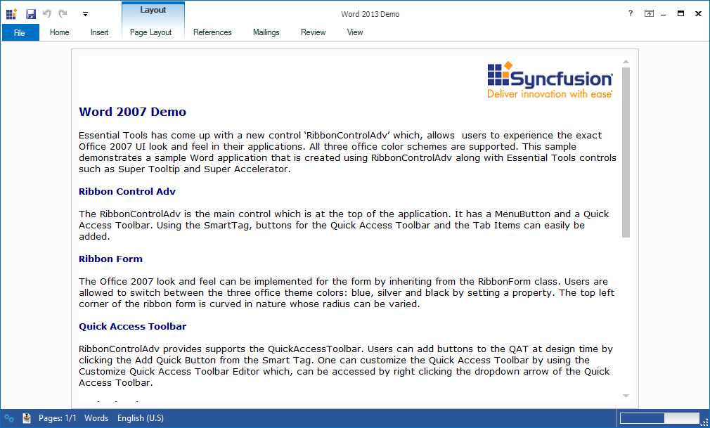 WinForms StatusStrip Control | Windows Forms |Syncfusion