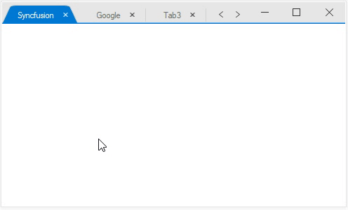 WinForms Tabbed Form | TabControl in Title Bar | Syncfusion
