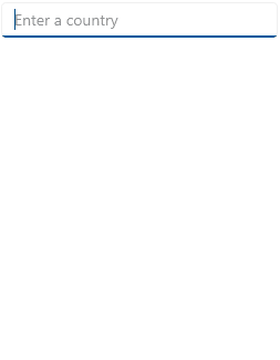 WinUI AutoComplete control | auto-suggest box | Syncfusion