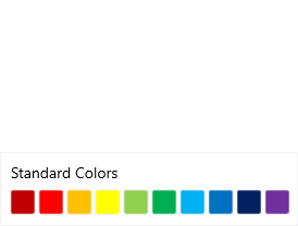 WinUI Color Palette Control | Syncfusion