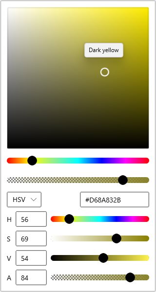 WinUI Color Picker Control | Syncfusion