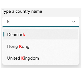 WinUI ComboBox | Multi-Select and Editable ComboBox | Syncfusion