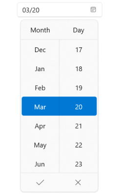 WinUI Date Picker Control | Syncfusion