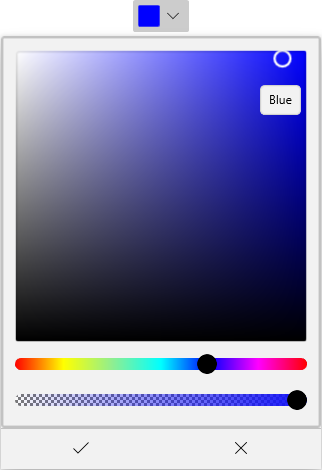 WinUI Dropdown Color Picker Control | Syncfusion